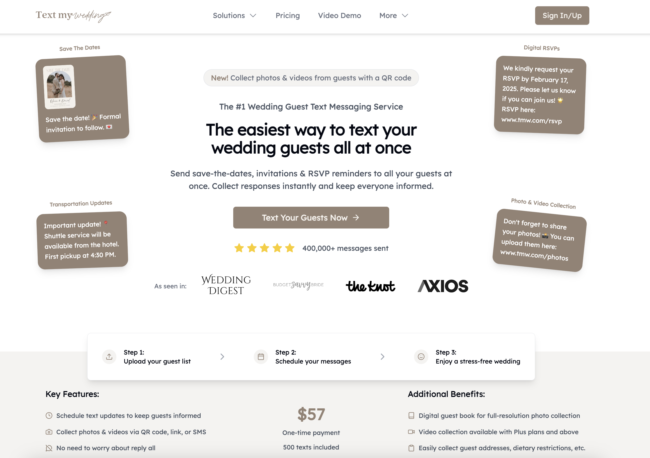 Text My Wedding | Send messages to your wedding guests